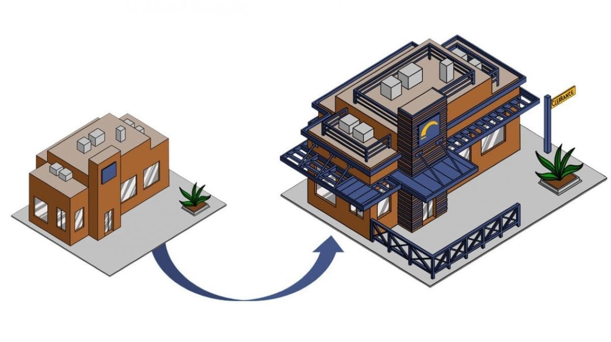 Bolt-on VS Built-in - Architects - Awnex - Architectural Branding Elements
